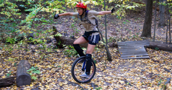 (Incredible) Unicyclist rides 180 miles in honor of father - The Horn News