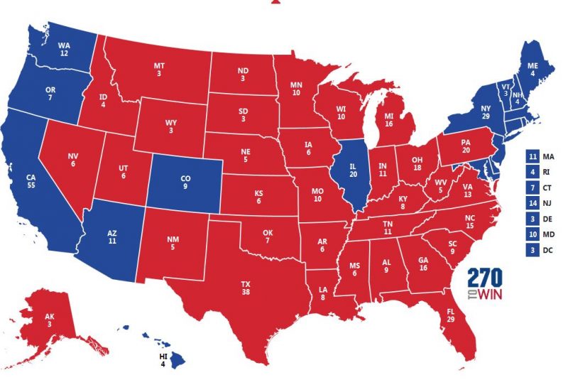 2 "blue" states Trump is eyeing for 2020 victory - The Horn News