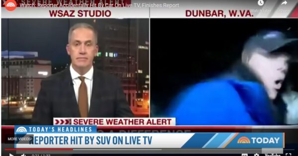 [Wild video] Reporter run over on live TV... and keeps going! - The ...