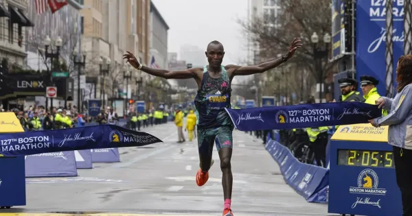 Boston Marathon winner is... - The Horn News