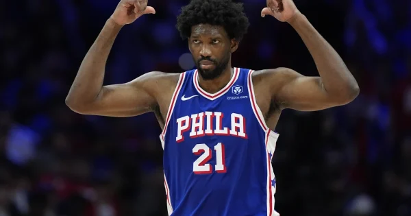 NBA superstar Joel Embiid suspended for shoving reporter - The Horn News