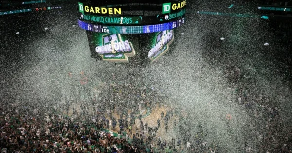 Jayson Tatum rejoices as Celtics win NBA title - The Horn News