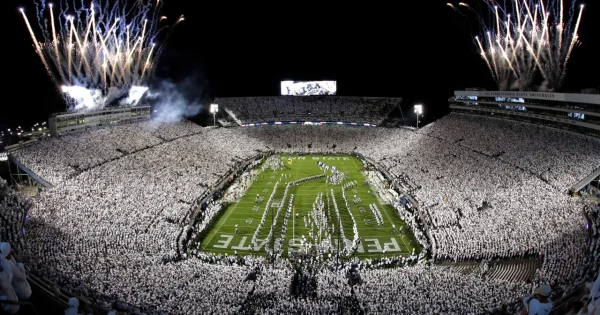 [WATCH] Penn State's Beaver Stadium press box demolished - The Horn News